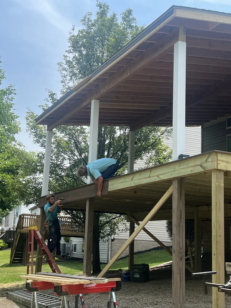 A Custom Composite Deck Transformation - The Amish Guys Company